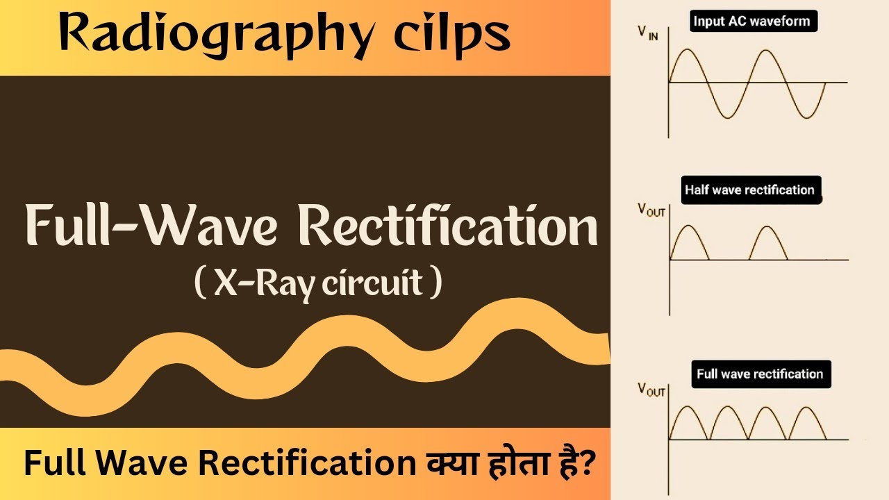 What is full wave rectification ll Type of rectification ll Radiography ...