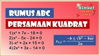 Menentukan Akar Persamaan Kuadrat Dengan Melengkapkan Kuadrat Sempurna ...