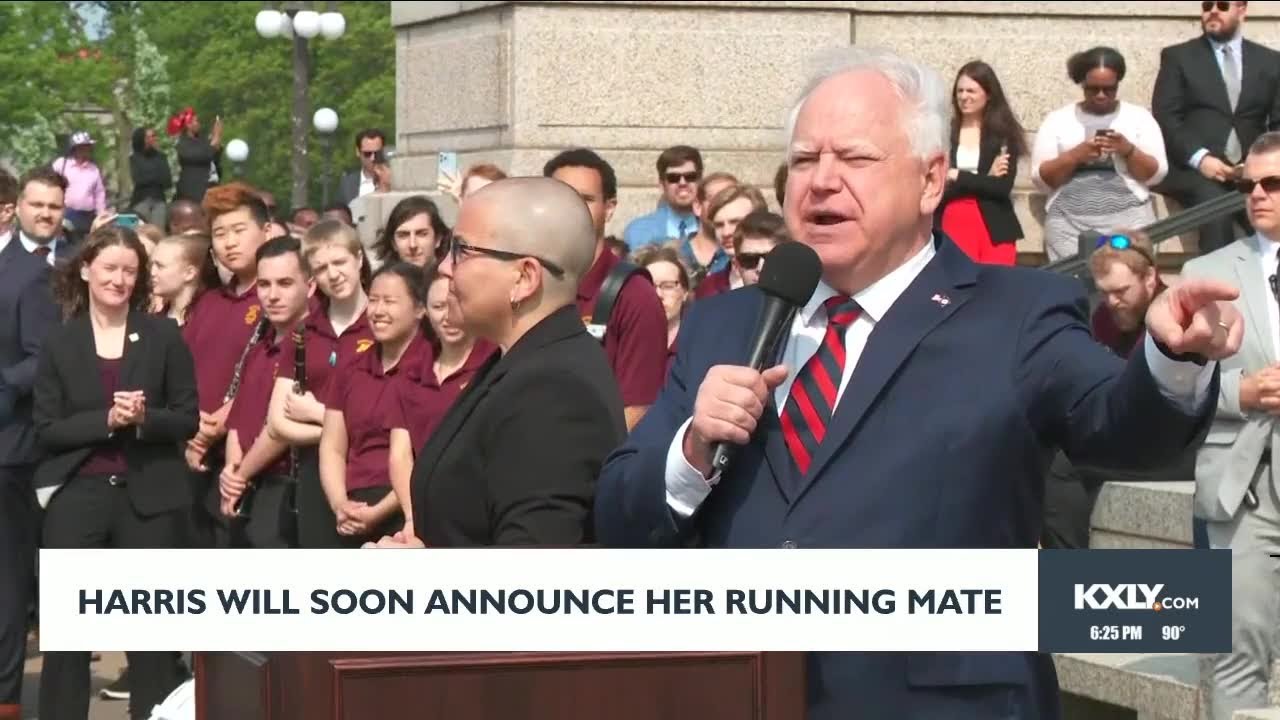 Harris will soon announce Vice President running mate - YouTube