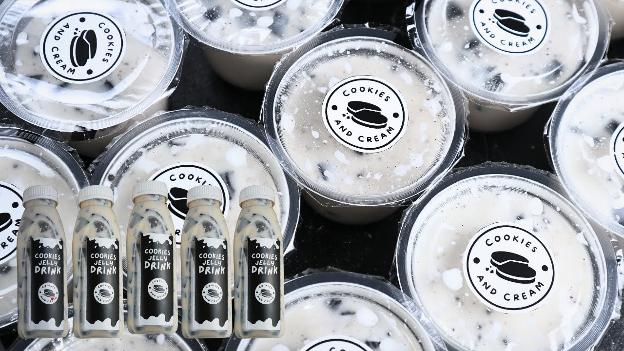 Resep Es Milky Jelly Drink Pengganti Oreo | Minuman Kekinian Cookies N ...
