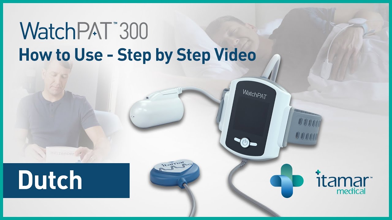 How to use WatchPAT 300 Sleep Apnea Test - Dutch - YouTube