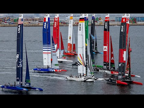 Petite course en F50 sur VR inshore - YouTube