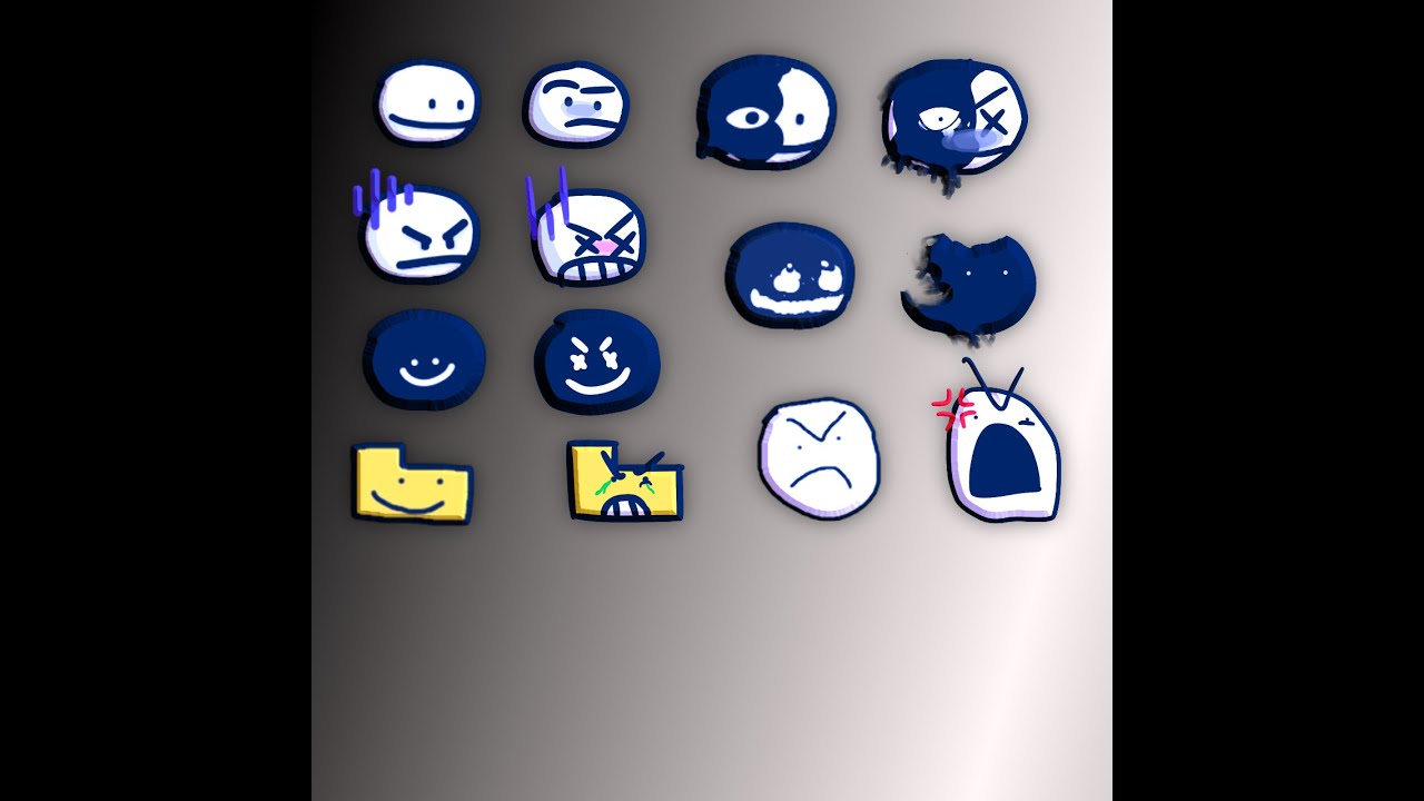 drawing mad bob fnf icons - YouTube
