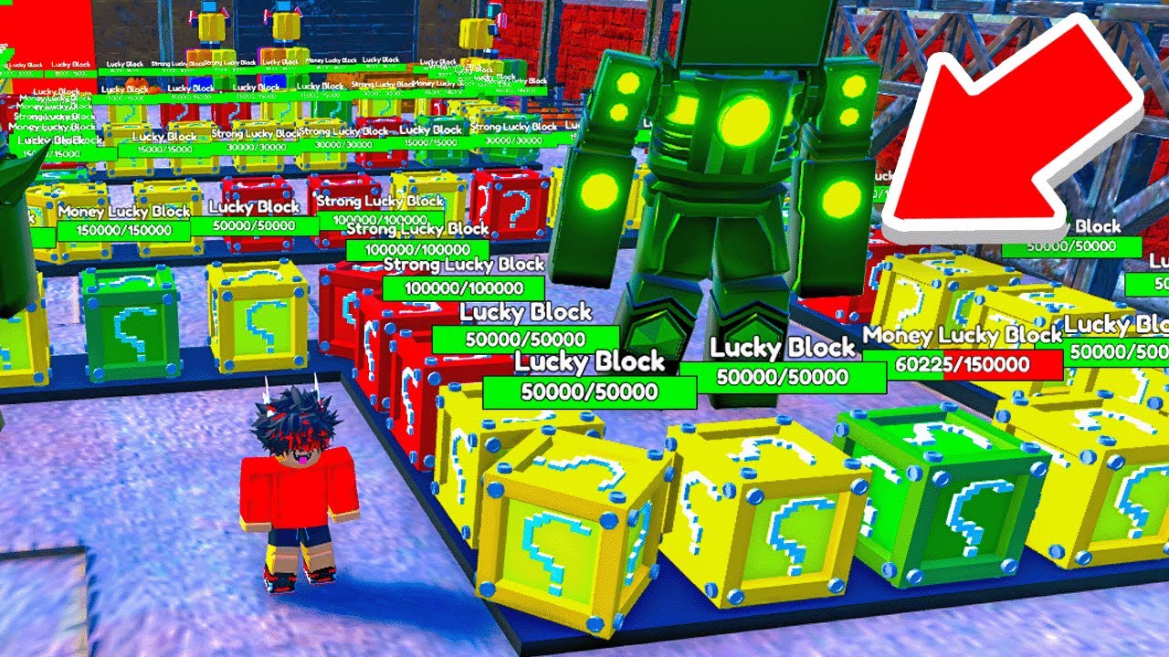 I Spent $100,000 for UPGRADED UNLIMITED LUCKY BLOCKS Clover Man in ...