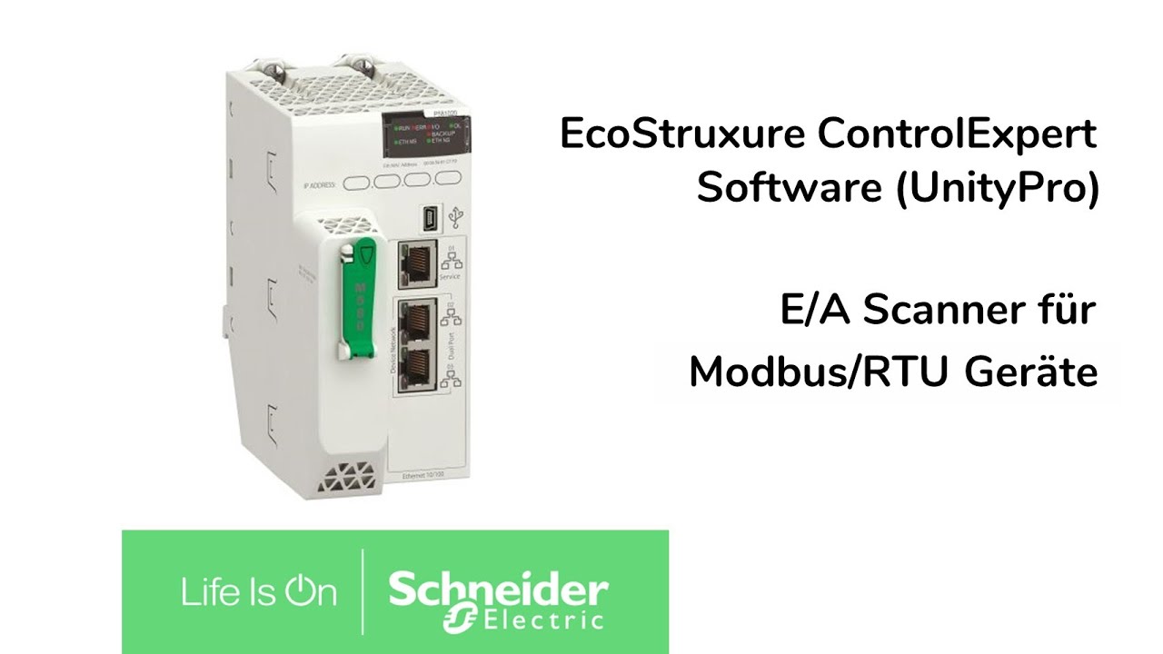 ControlExpert (UnityPro): E/A Scanner für Modbus/RTU Geräte | Schneider ...
