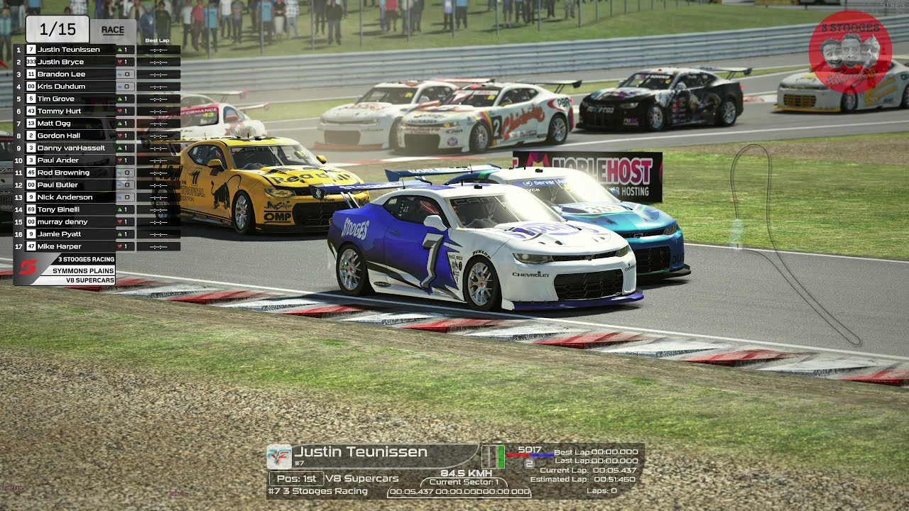 2025 05 10 Race 4 rfactor 2 mod FVR v8 Supercars Symmons Plains 2025 - YouTube