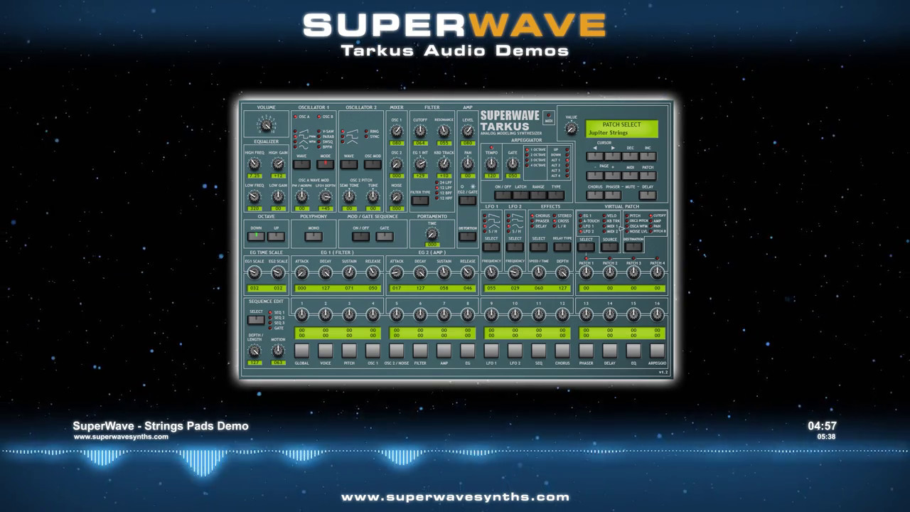 Tarkus Strings Pads Demo - YouTube