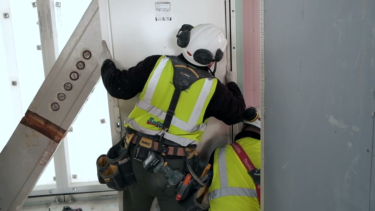 8 Bishopsgate Installation of Profab Access Riser Doors with Adjustable ...