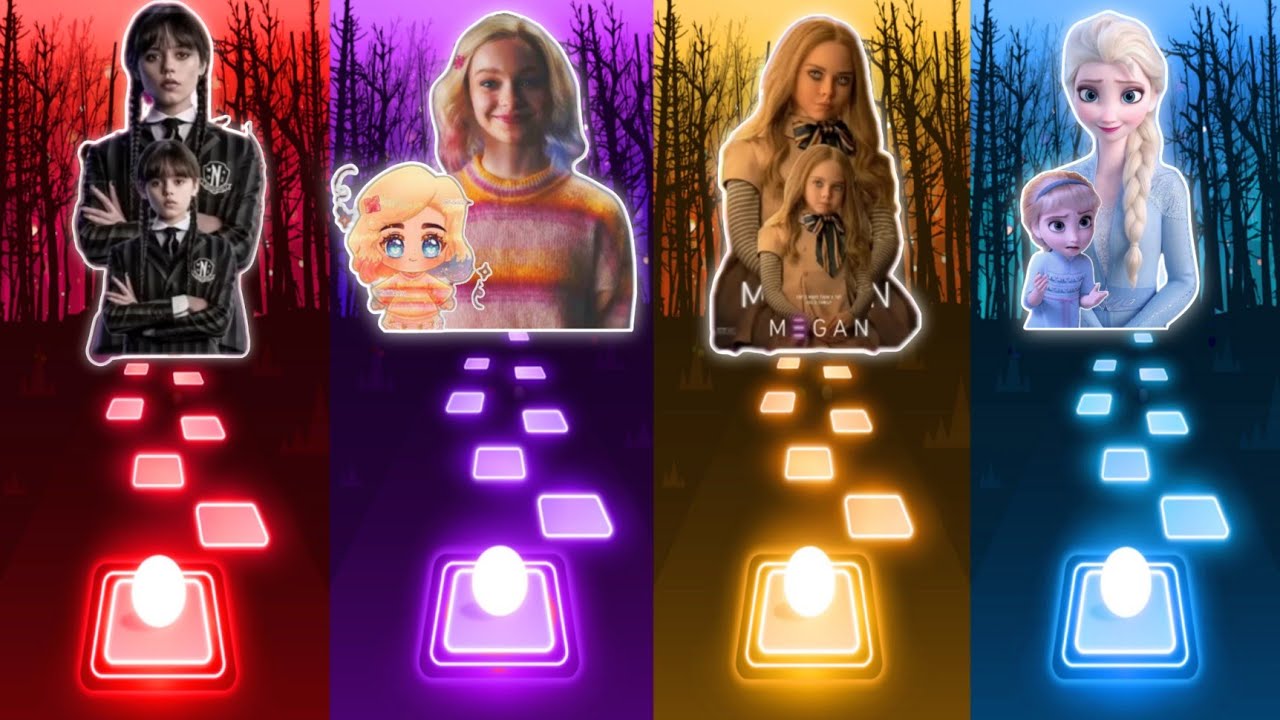 Wednesday Dance Addams vs Enida Sinclair vs Megan (M3GAN) vs Let it Go ...