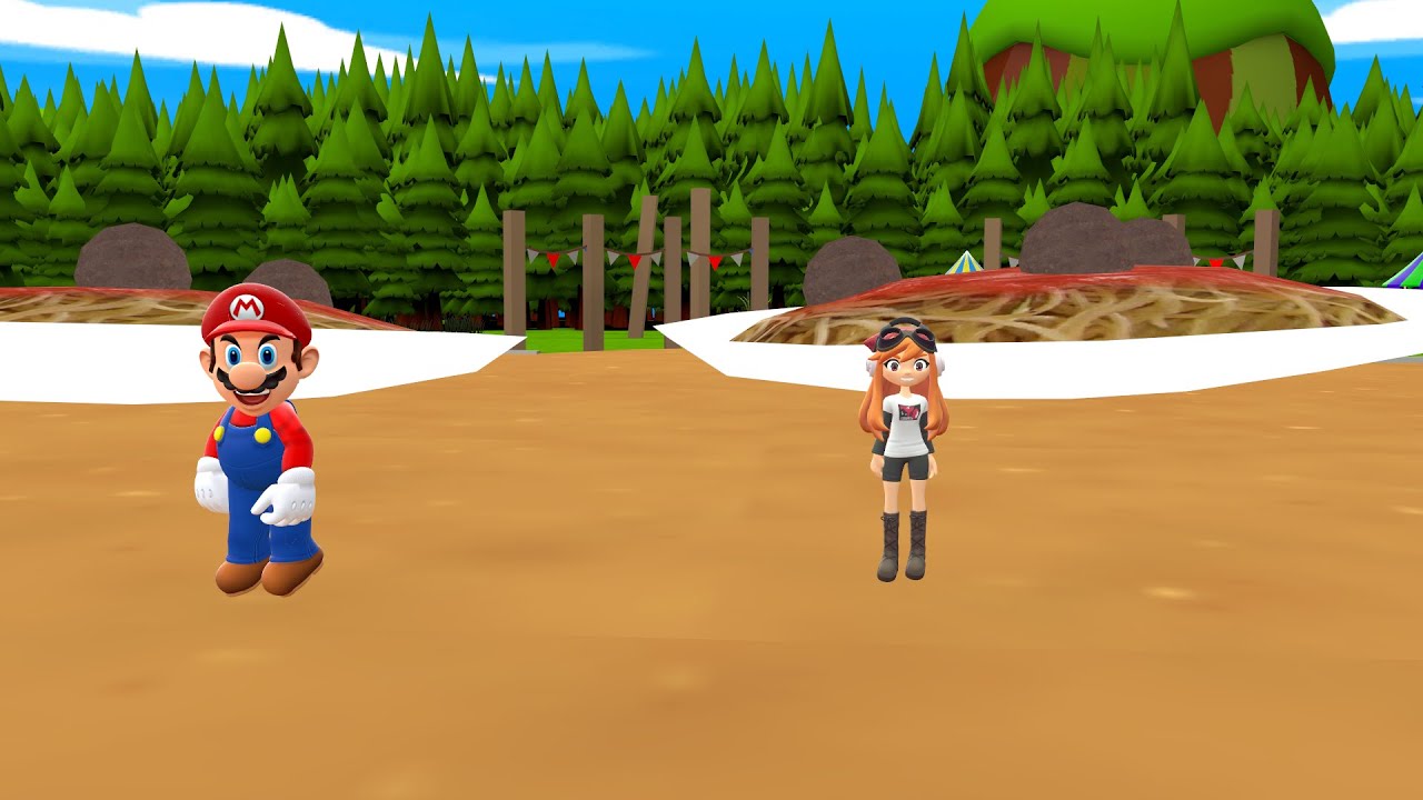 Mario and Meggy's Spaghetti Eating Contest - YouTube