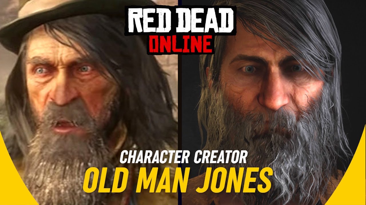 OLD MAN JONES: Character Creator (Horley's friend) RDR2 - YouTube
