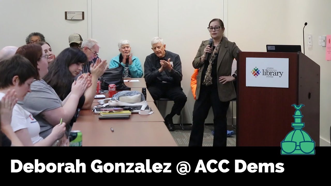 District Attorney Deborah Gonzalez speaks to the ACC Democrats - YouTube