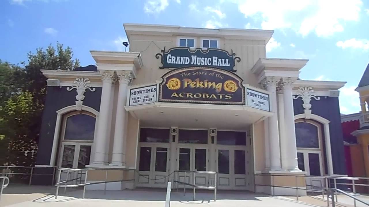 Grand Music Hall Closed No Peking Acrobats Six Flags Great America 8-12 ...