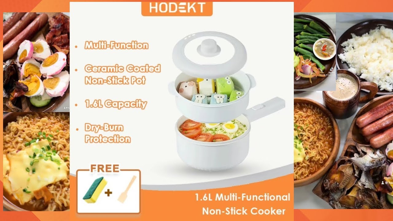 HODEKT ELECTRIC MULTICOOKER with STEAMER 1.6L - YouTube