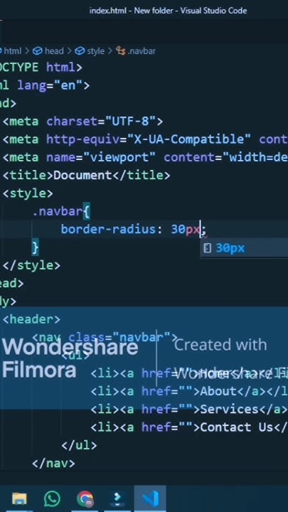 Navigation Manu Using Html And Css Shorts Coding Codingshorts Youtube