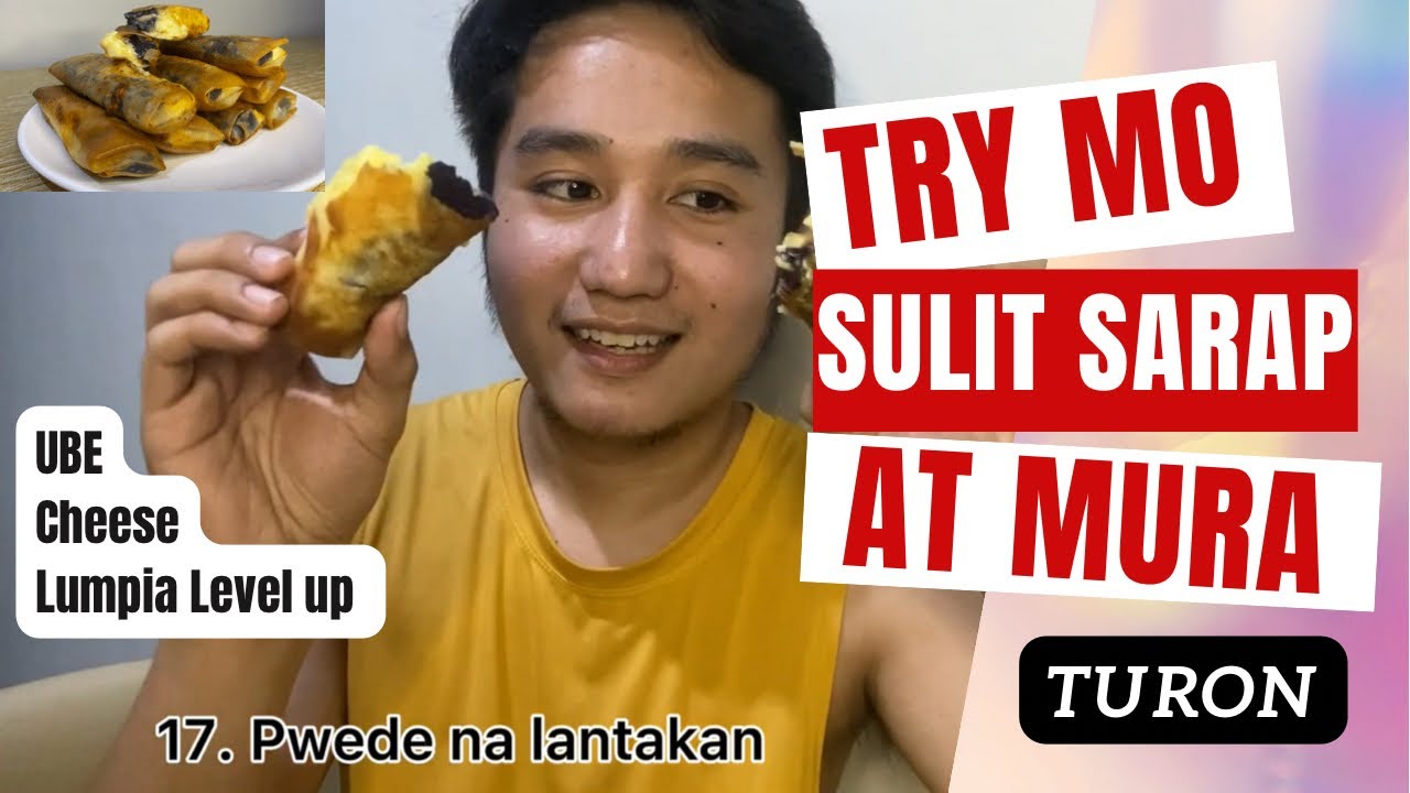 Paano gawing sosyal ang lumpia? Ube+Cheese Turon Easy Recipe - YouTube