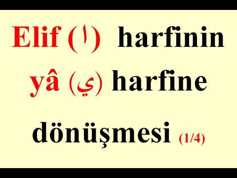 004 Elif Harfinin Ya Harfine Dönüşmesi Kuralları 1