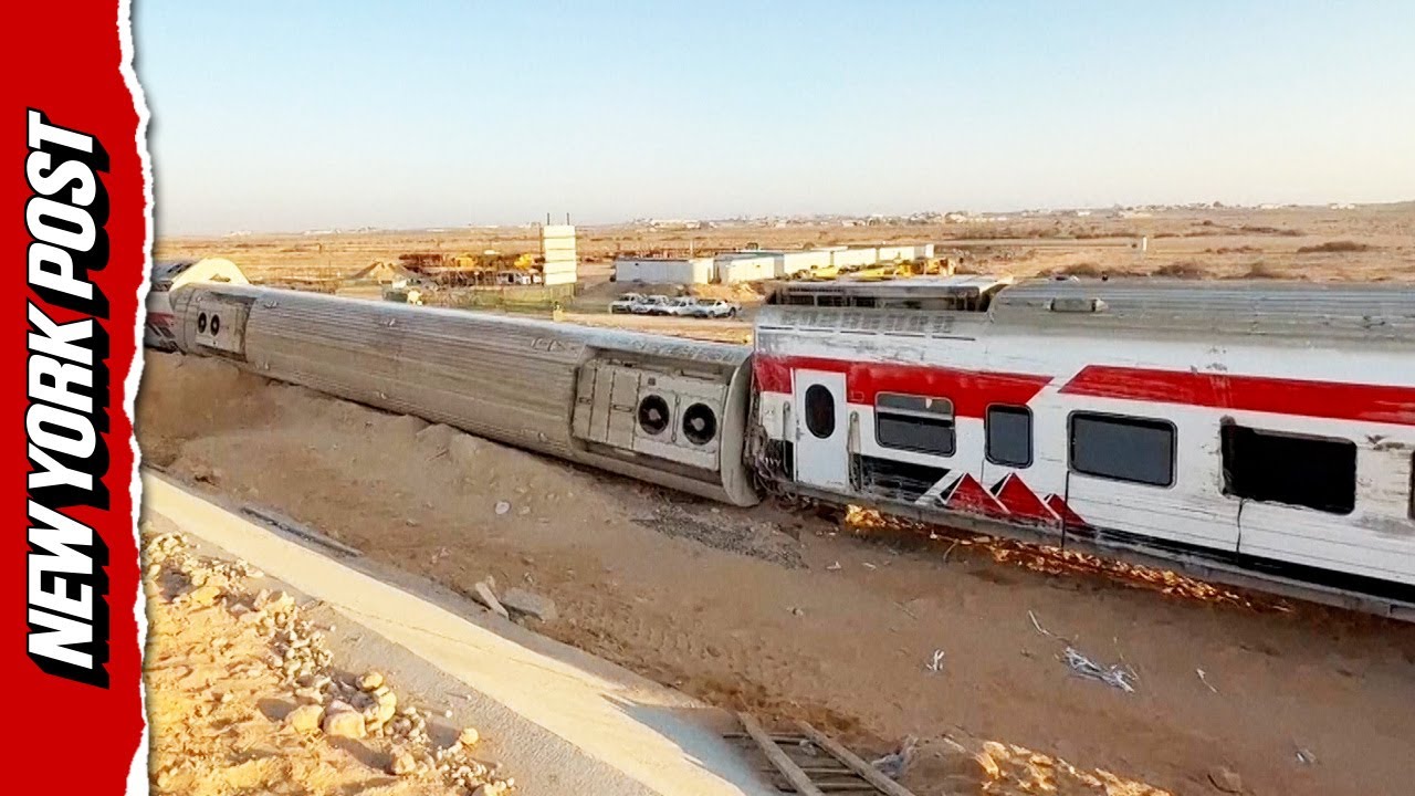 Deadly Train Derailment Leaves at Least 3 Dead in Egypt - YouTube