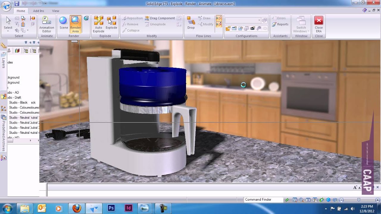 Solid Edge - Assembly - ERA - Render - YouTube