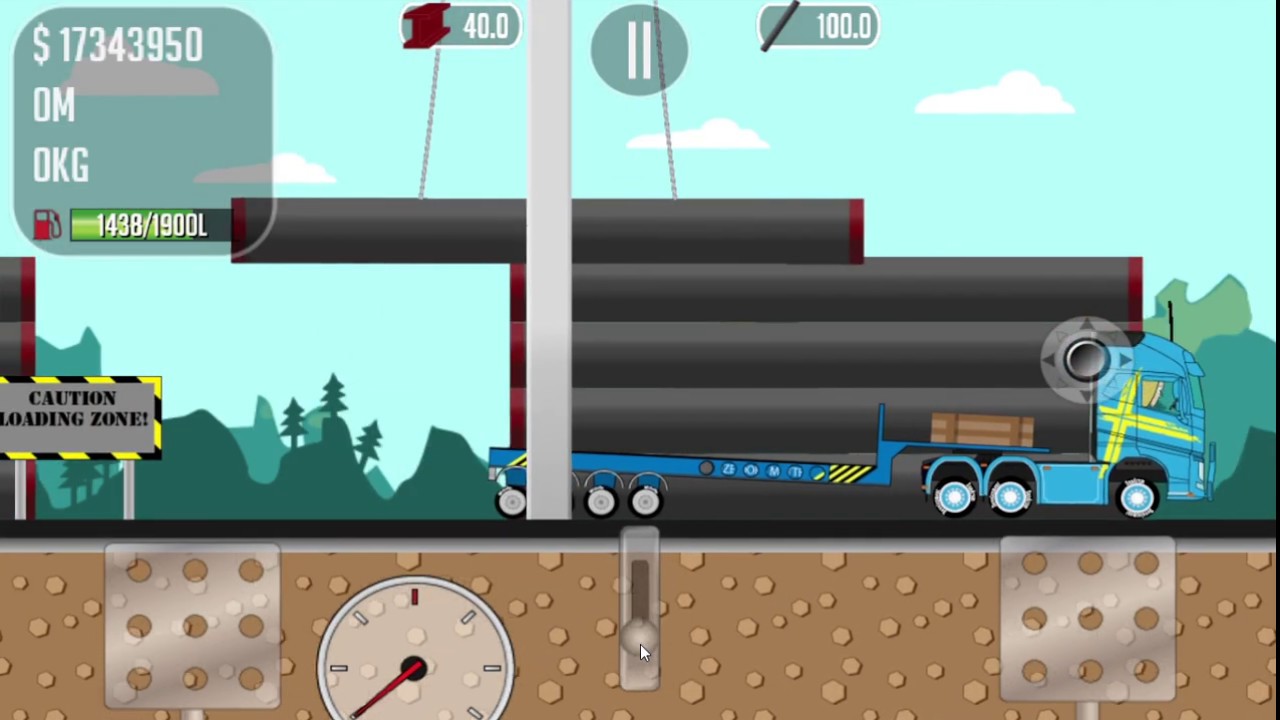 Trucker Joe transporting a pipeline to a construction site - YouTube