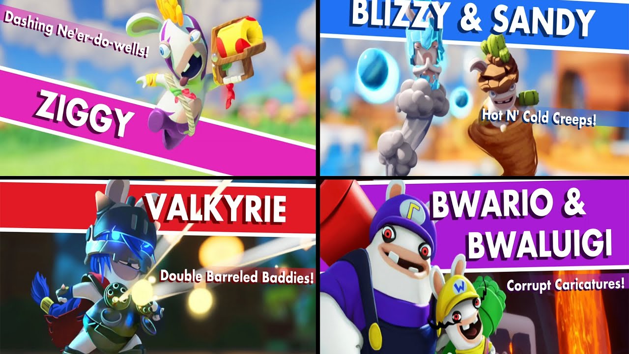 Mario + Rabbids Kingdom Battle - All Enemy Intros - YouTube