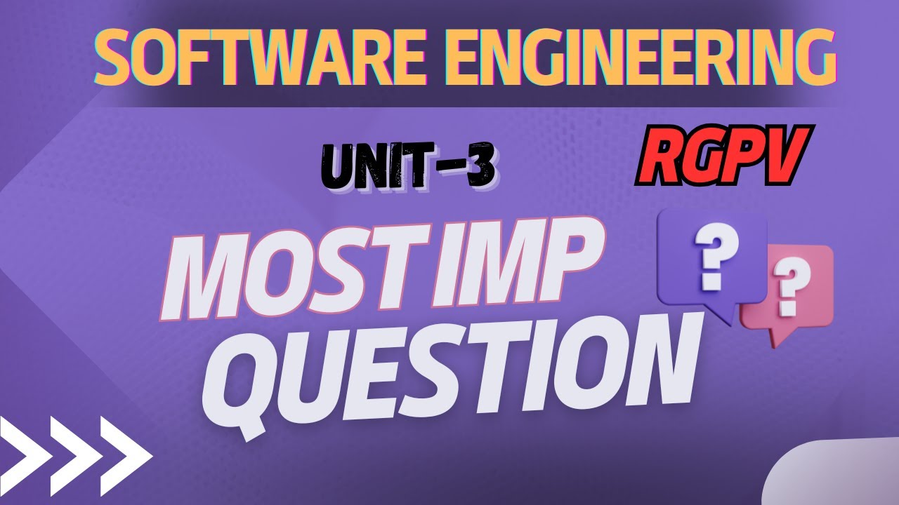 Software Engineering Unit 3 | Important Questions Explained in Hindi ...