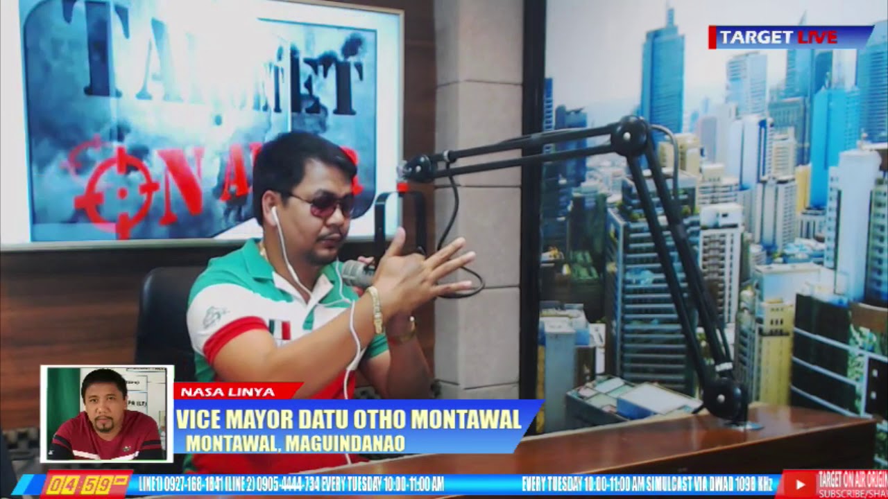 TARGET ON AIR APRIL 3 2018 VICE MAYOR DATU OTHO MONTAWAL - YouTube