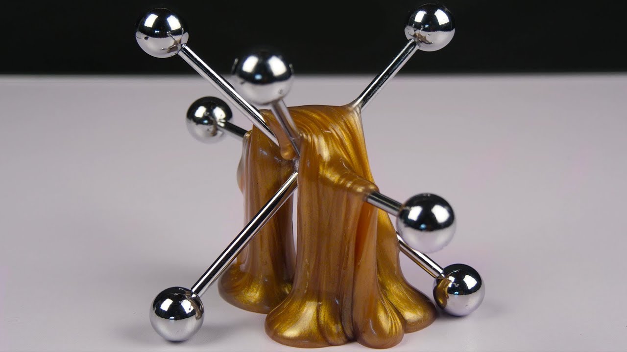 This gold putty defies the laws of physics - YouTube