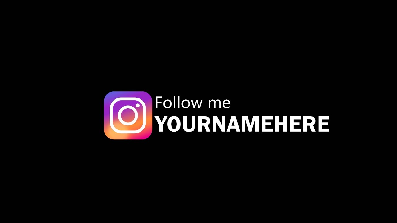 Instagram Lower third Free| Instagram Lower third solid| insta lower ...