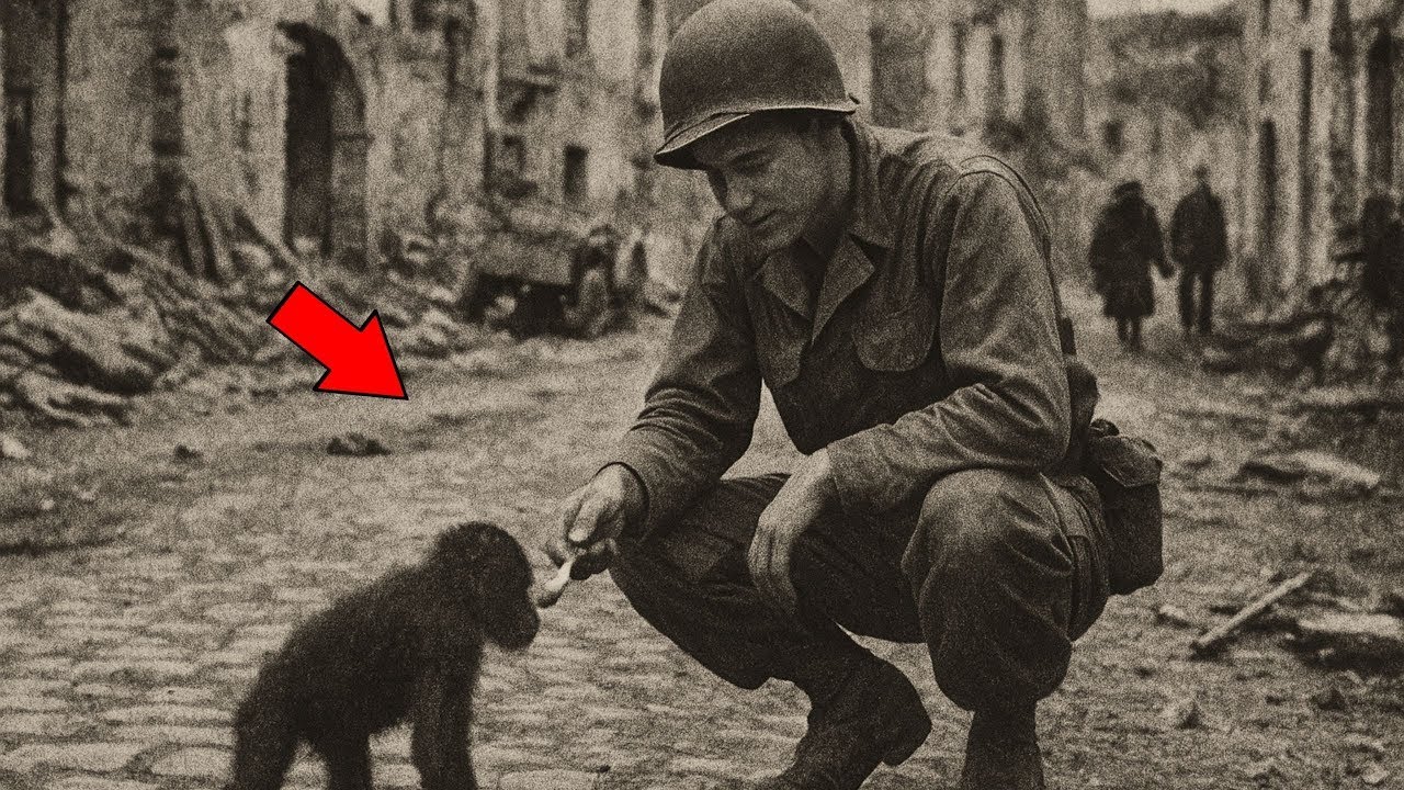 Soldier feeds a puppy in 1943 — when historians zoom in, they are ...