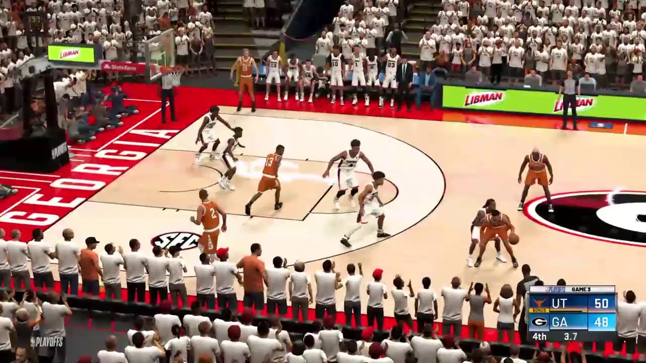 (2K College Hoops) Texas vs Georgia *PLAYOFFS* - YouTube