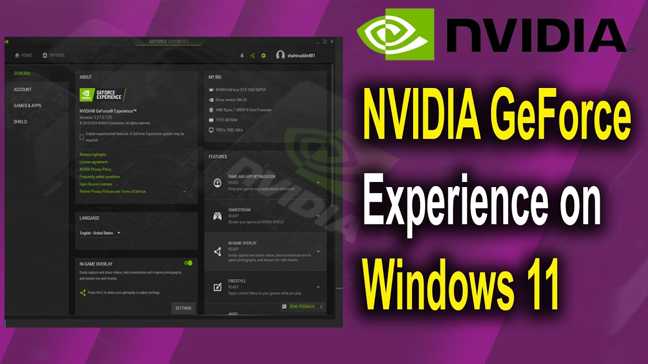 How to Create Account & Login into NVIDIA GeForce Experience on Windows ...