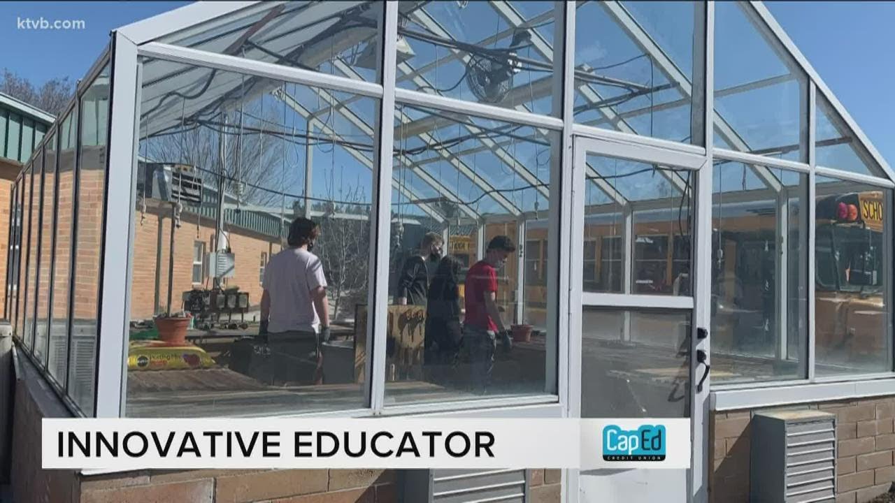 Eagle teacher uses greenhouse to impart natural lessons - YouTube