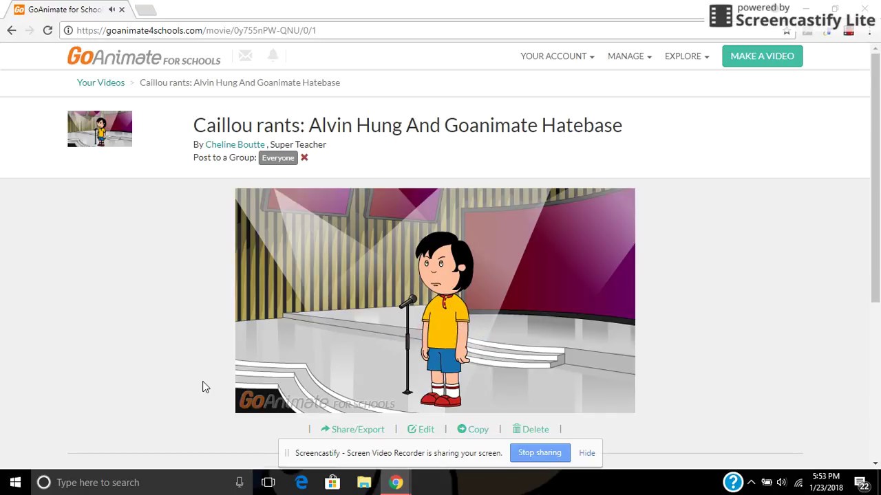Caillou Rants: Alvin hung and goanimate hatebase - YouTube