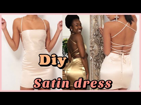 How to sew a satin dress | satin dress tutorial