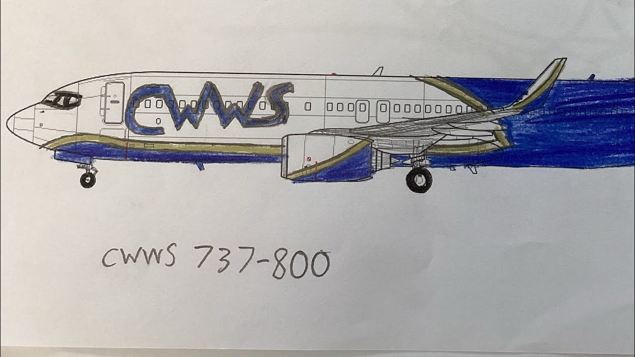 CWWS Boeing 737-800 Drawing With Sound (CFM-56) - YouTube