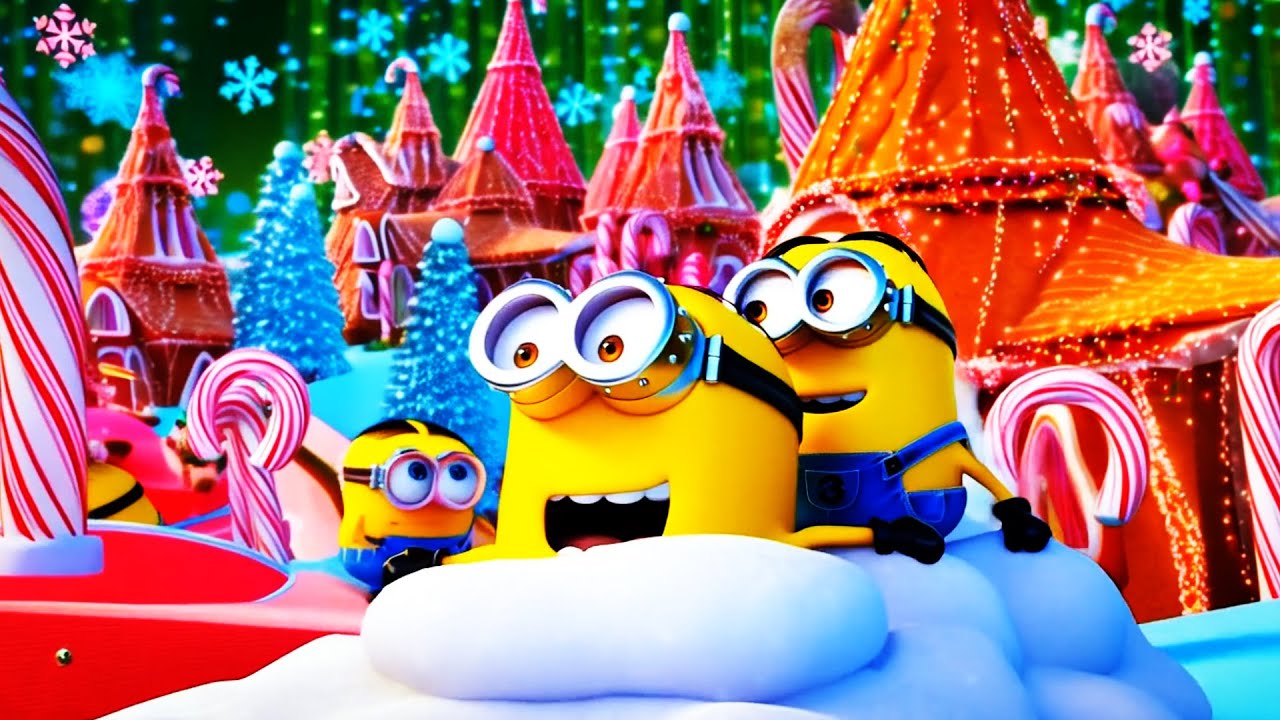 Minions in Candyland Chaos! Magical Winter Wonderland Adventure - YouTube
