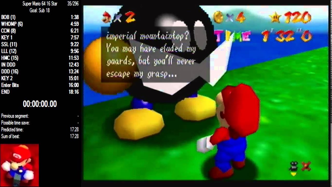 SM64 - Big Bob-omb on the Summit - 0x A Presses - YouTube