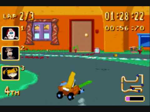 Nicktoons Racing GBA Gameplay - YouTube