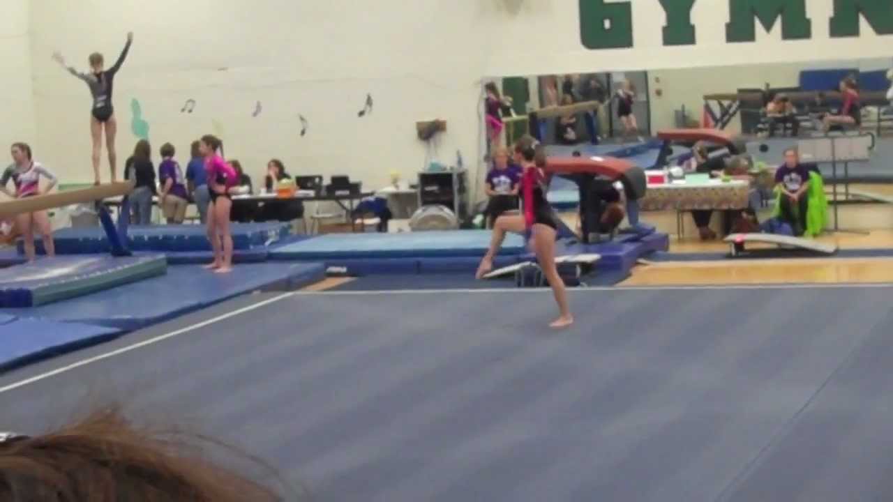 Meg's prep optional gymnastics floor routine - YouTube
