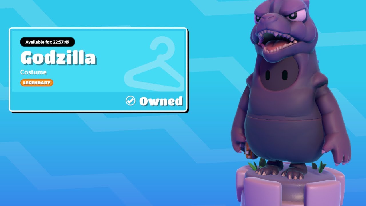 FALL GUYS GODZILLA SKIN COMES TO THE FEATURED ITEMS! (OFFICAL GODZILLA ...
