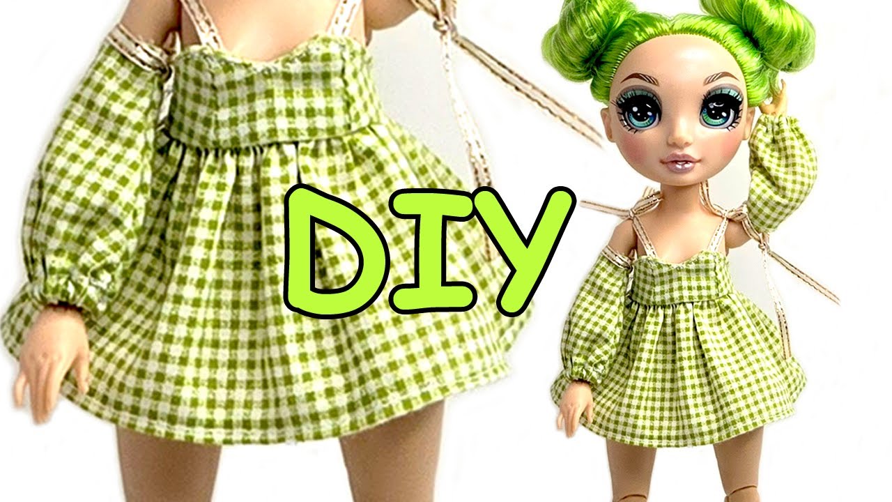 Let's Make A Doll Babydoll Dress For Rainbow High Dolls! (Free pattern ...