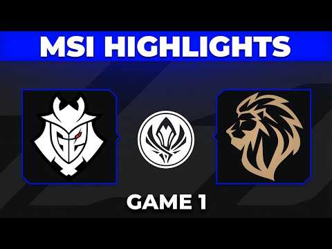 G2 vs. LYON Highlights Spiel 1 | MSI 2026 Bracket-Phase | G2 Esports vs. LYON