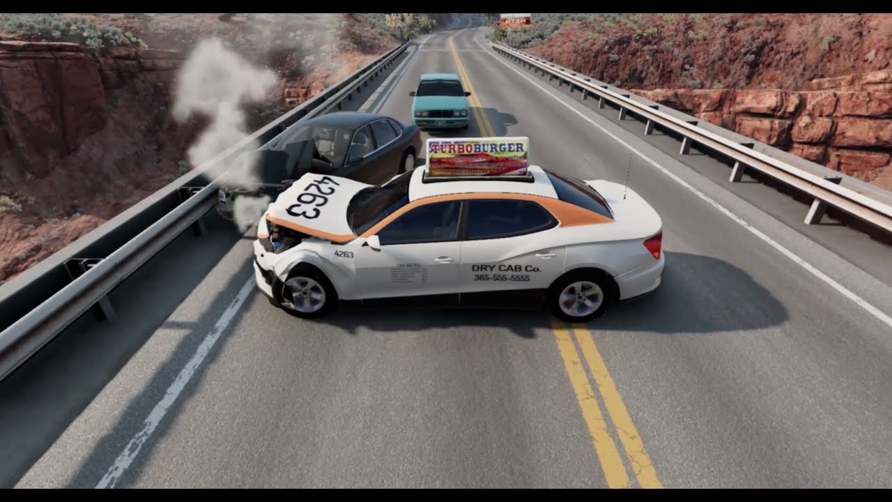 Angry sheriff and fast food delivery man. BeamNG.drive # 73 - YouTube