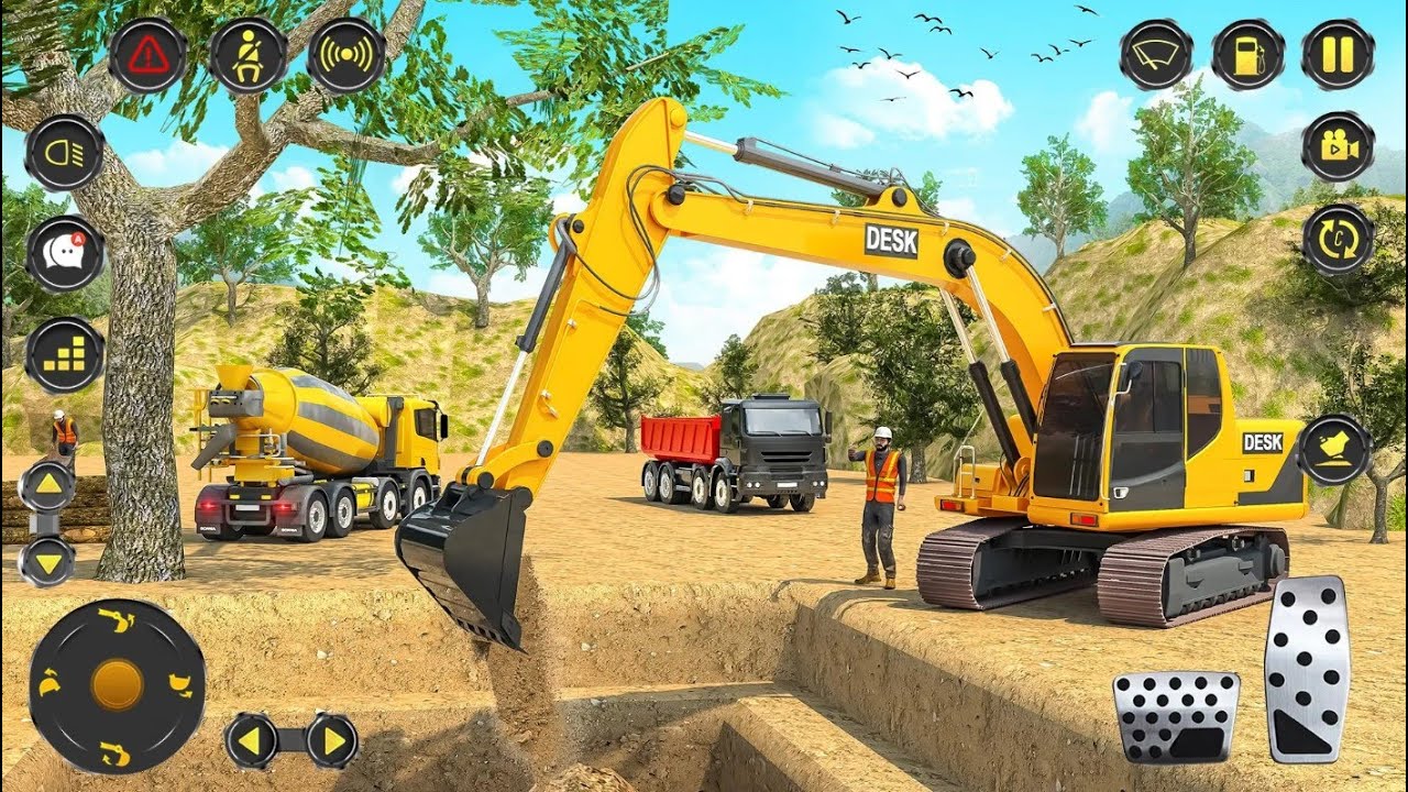 Village Simulator 3D - JCB Excavator Driving Training - Android ...