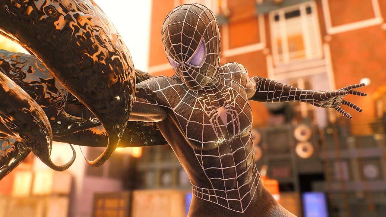 Sam Raimi Black Suit Symbiote Powers Gameplay - Marvel's Spider-Man 2 ...