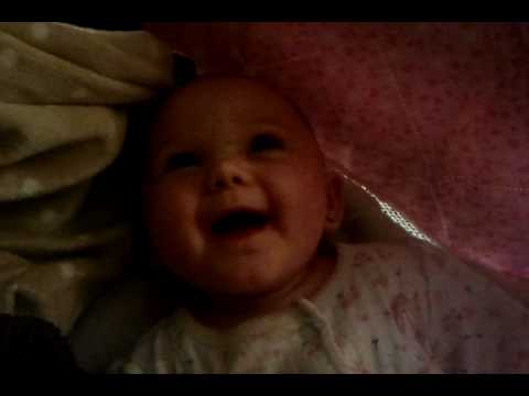 Elizabeth's first laugh. Sans tickling