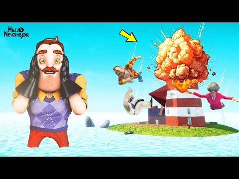 ÇOK GİZLİ DENİZ FENERİ PATLADI 😱 Hello Neighbor Dark Riddle