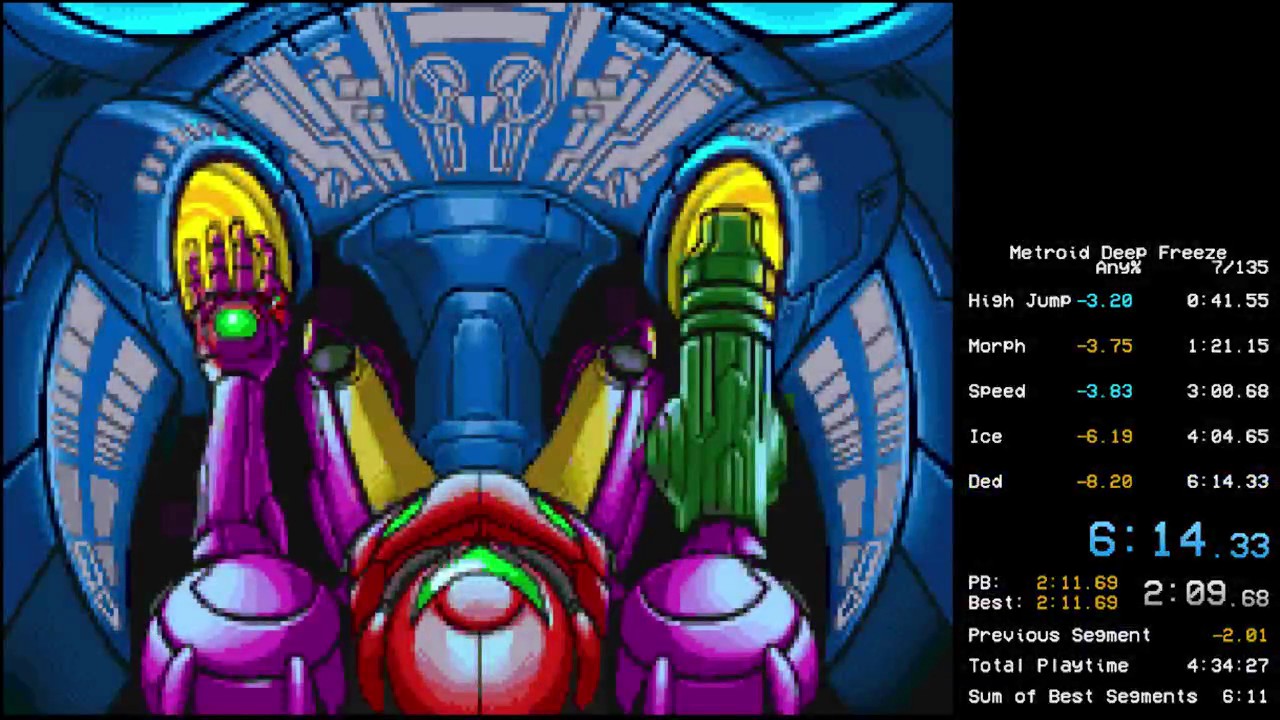 Metroid Deep Freeze Any% - 6:14 (4:54 IGT) - YouTube