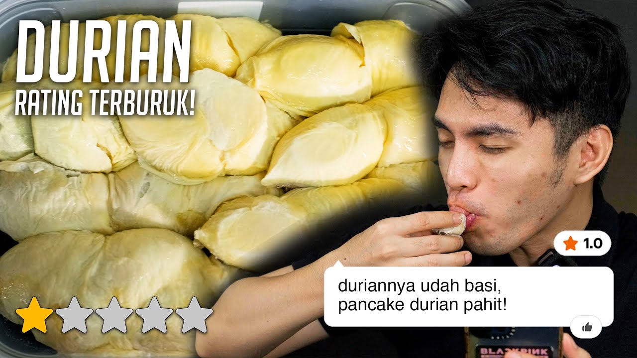 DURIAN KUPAS RATING TERBURUK RASANYA... - MARUK - YouTube